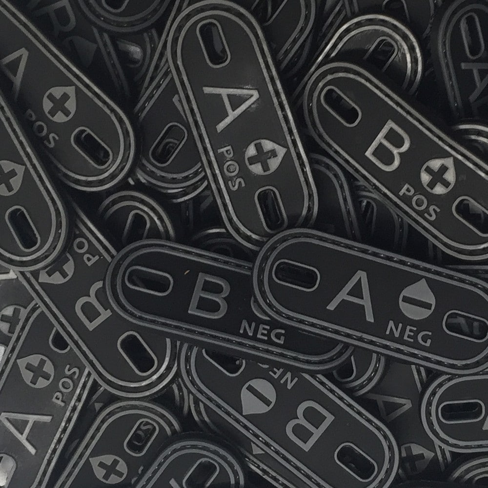 TRB® Patch Velcro 3D - Groupe Sanguin - TRB holsters